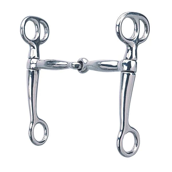 Weaver Leather 25-2110 Tom Thumb Snaffle Bit with 5" Mouth Nickel Plat