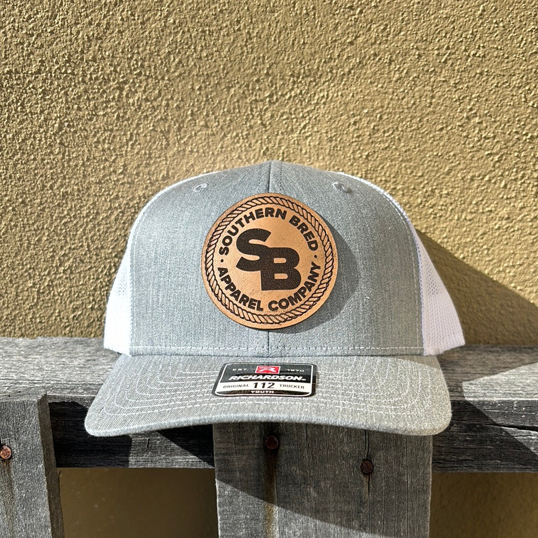 Youth Southern Bred Cattle Co. Natural Logo Leather Patch Richardson 1