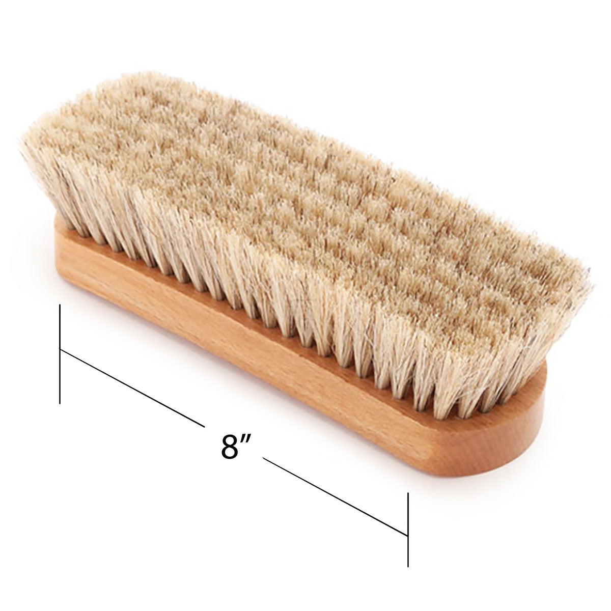M & F 0401206 Grey 8" 100% Horsehair Boot Brush