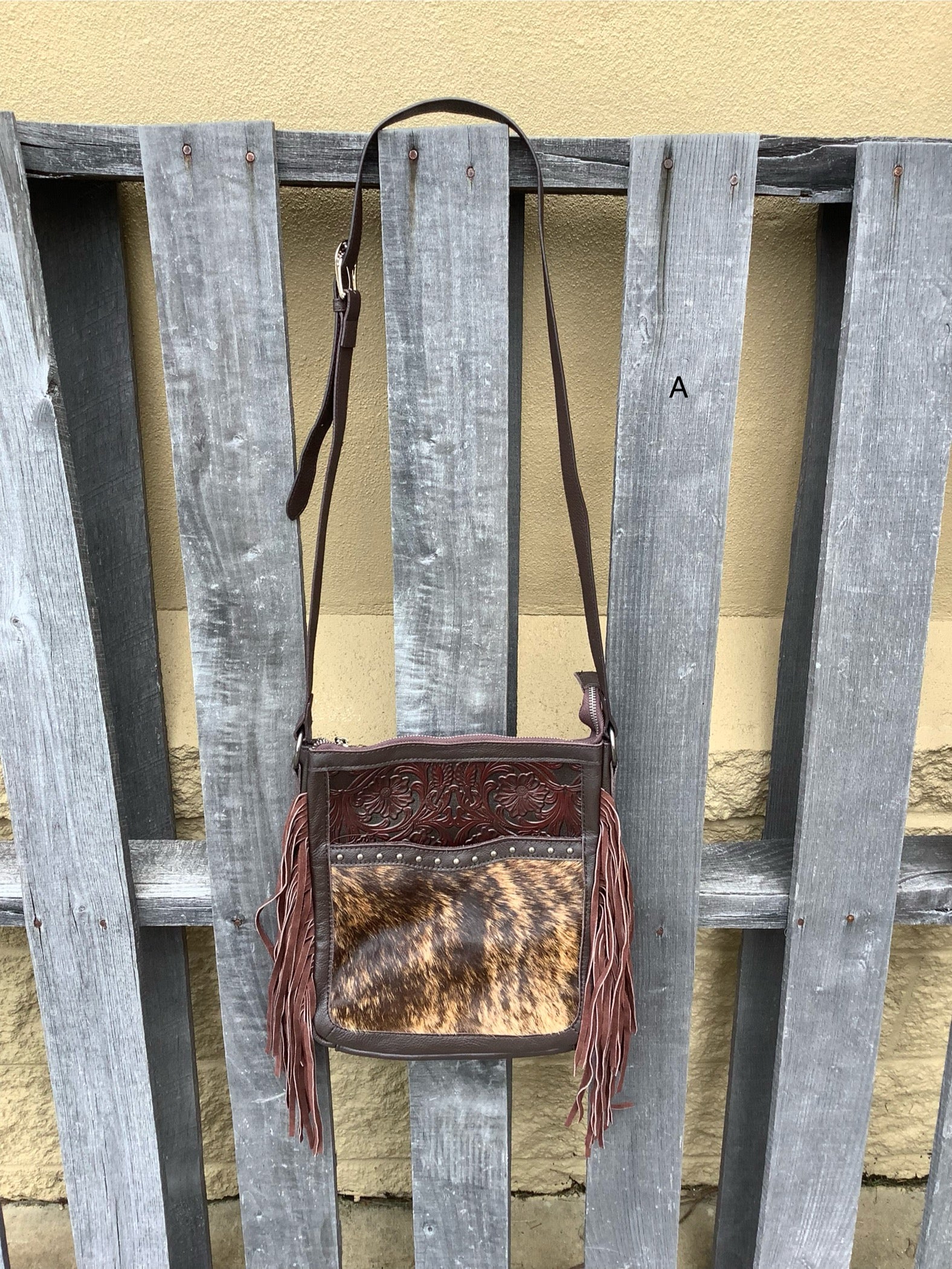 Top Notch Accessories Lisa Cowhide Conceal Carry Purse with Coffee Bro