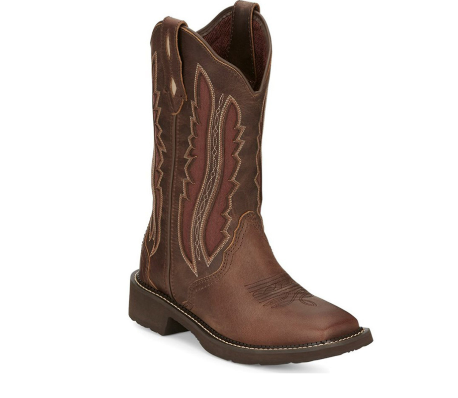 Women's Justin 11" Paisley Spice Square Toe Boot *Closeout*