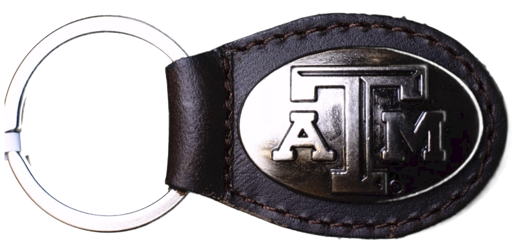 Zep-Pro KL6-BRW-TAM Texas A&M Small (Crazy Horse) Oval Concho Key Chai